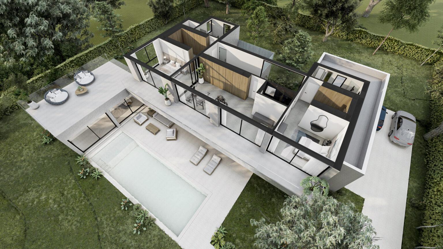 Render Casa 3D - Render de casa - renders viviendas - Renders casas